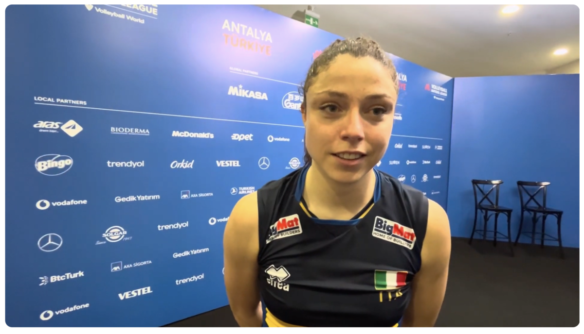 VNL F.: Alice Degradi, "Una gara he poteva darci tanto. Ottima Italia ...